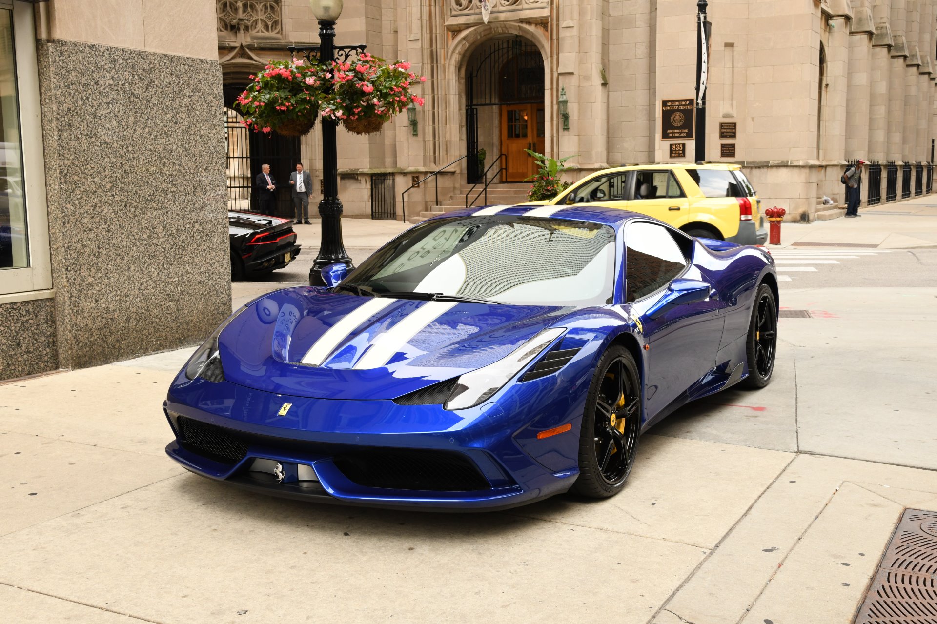 Blue Ferrari 458 Speciale